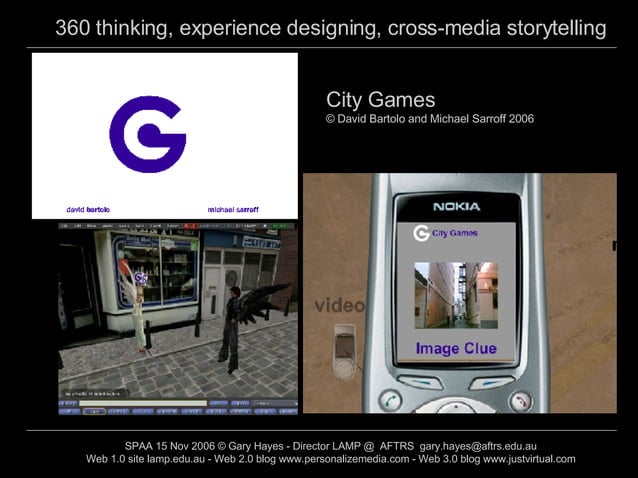 360 thinking, experience designing, cross-media storytelling | PPT