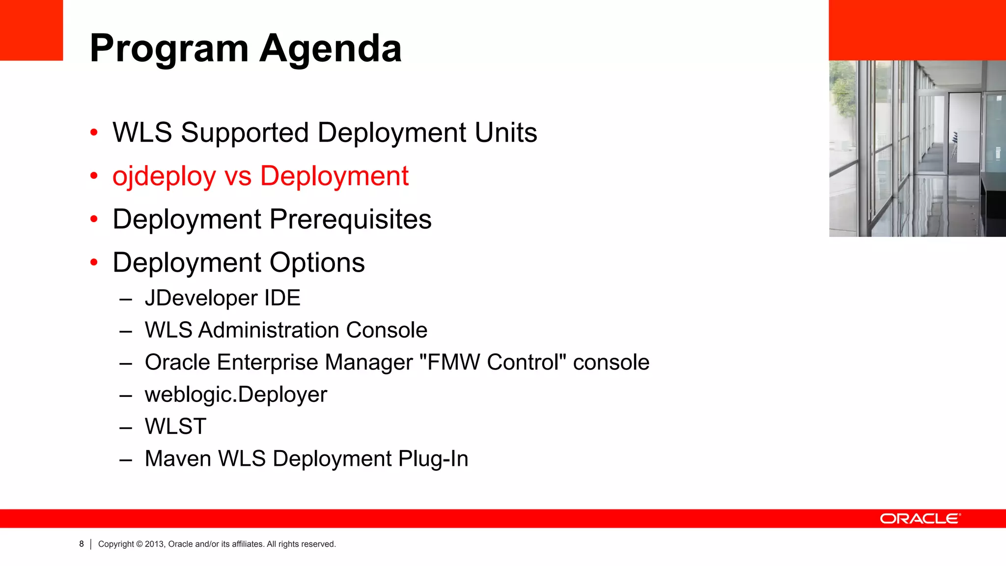 Oracle ADF Architecture TV - Deployment - Deployment Options | PDF