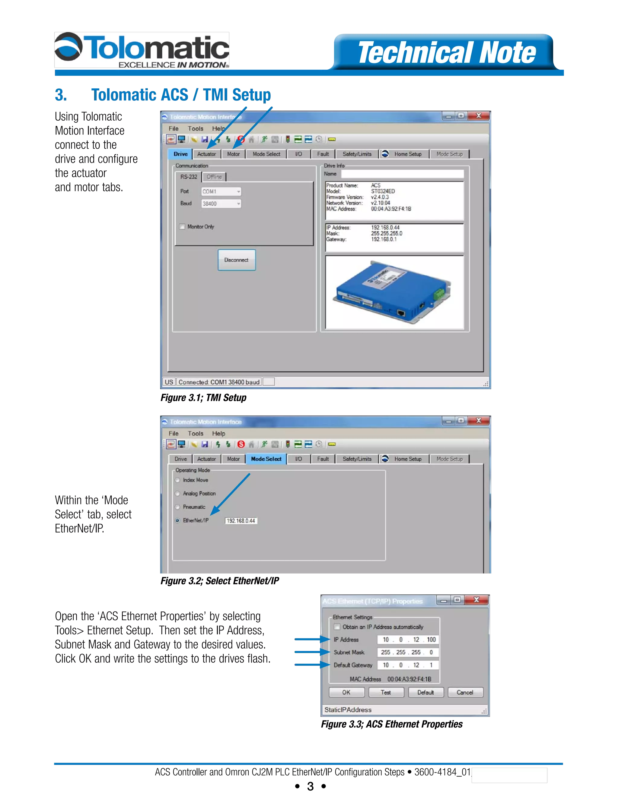 How to setup ACS Controller and Omron CJ2M PLC EtherNet/IP ...