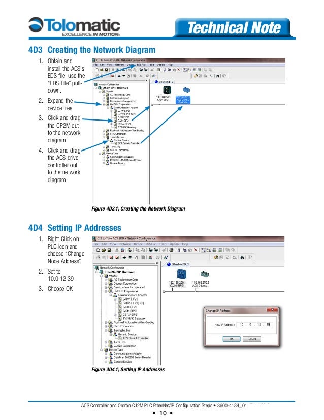 How to setup ACS Controller and Omron CJ2M PLC EtherNet/IP Configura…