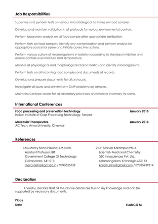 Elango CV | PDF