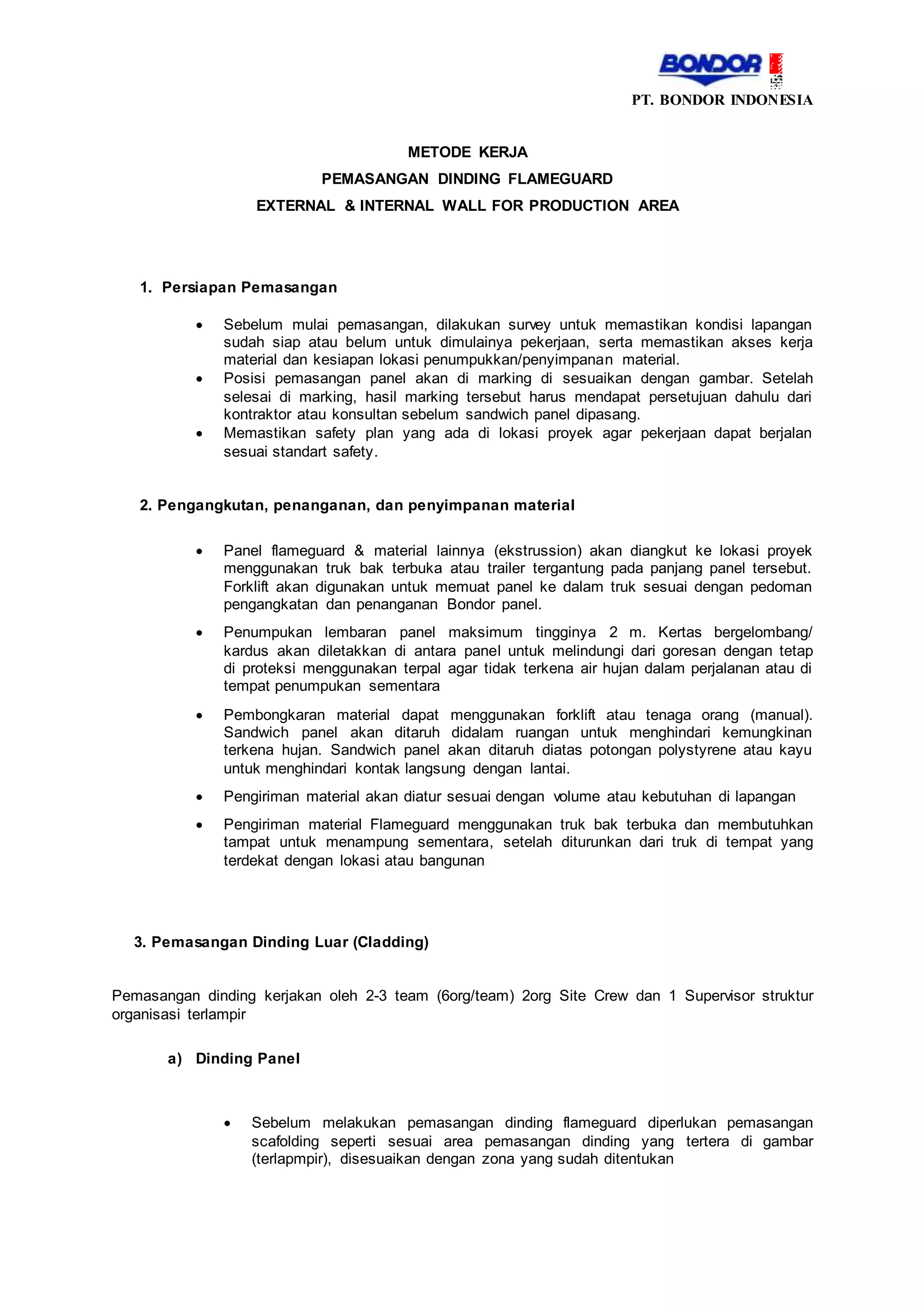 360141585 metode-kerja-pemasangan-external-wall | DOC
