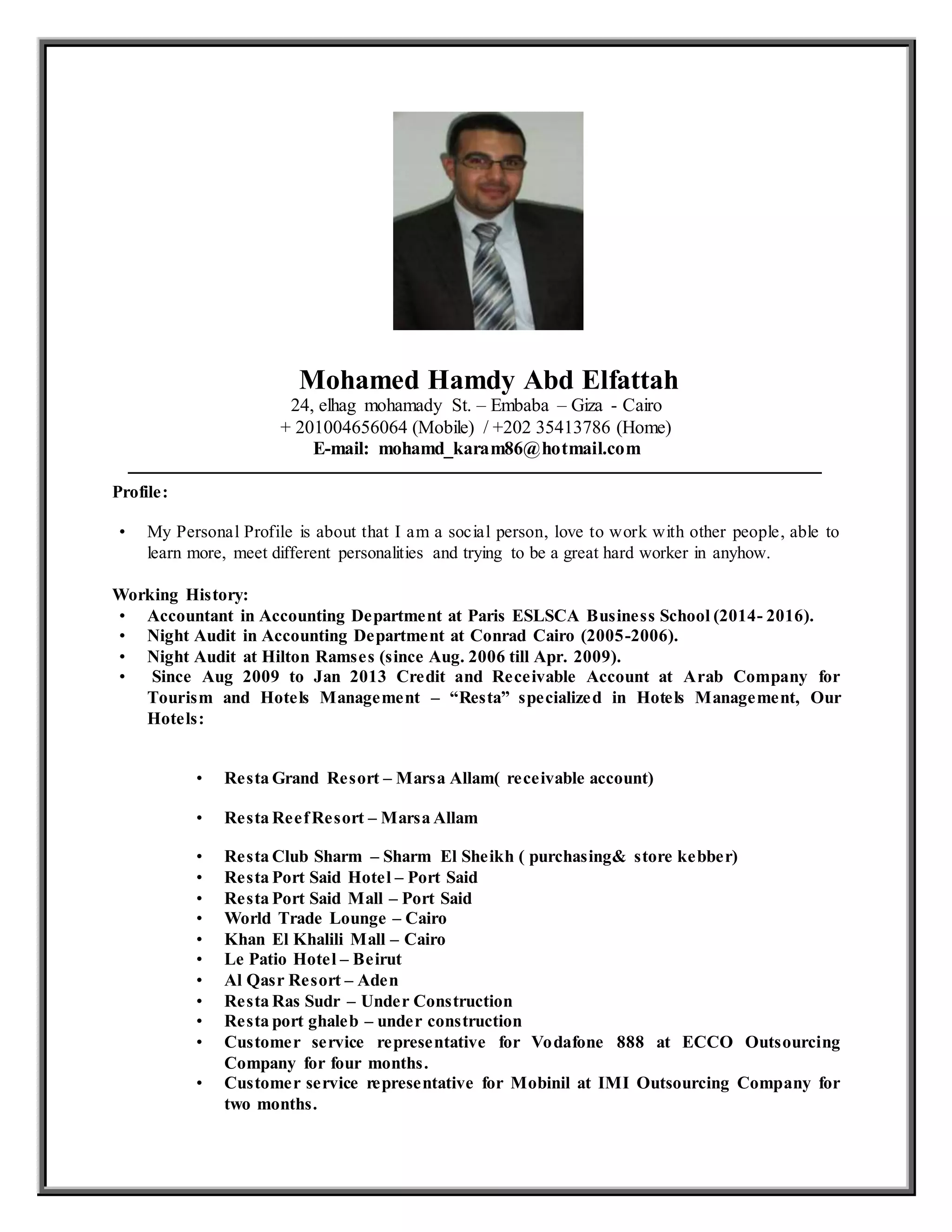 CV._2016 Mohamed Hamdy | DOCX