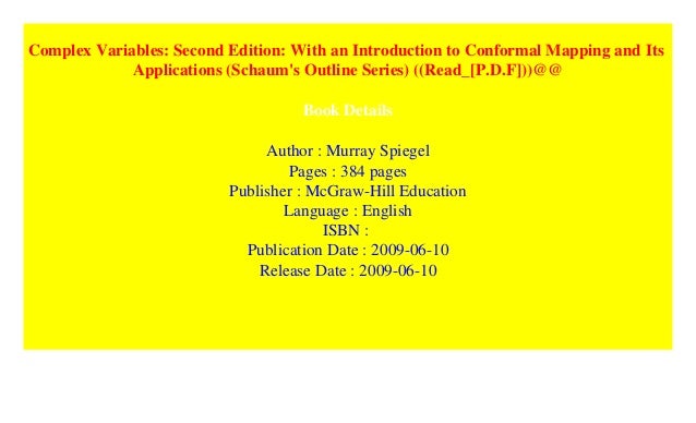 PDF Télécharger complex variables introduction and applications pdf ...