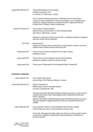 cv_Agostini Irene | PDF