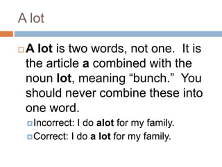 Common Grammar Mistakes explained in simple words.ppt