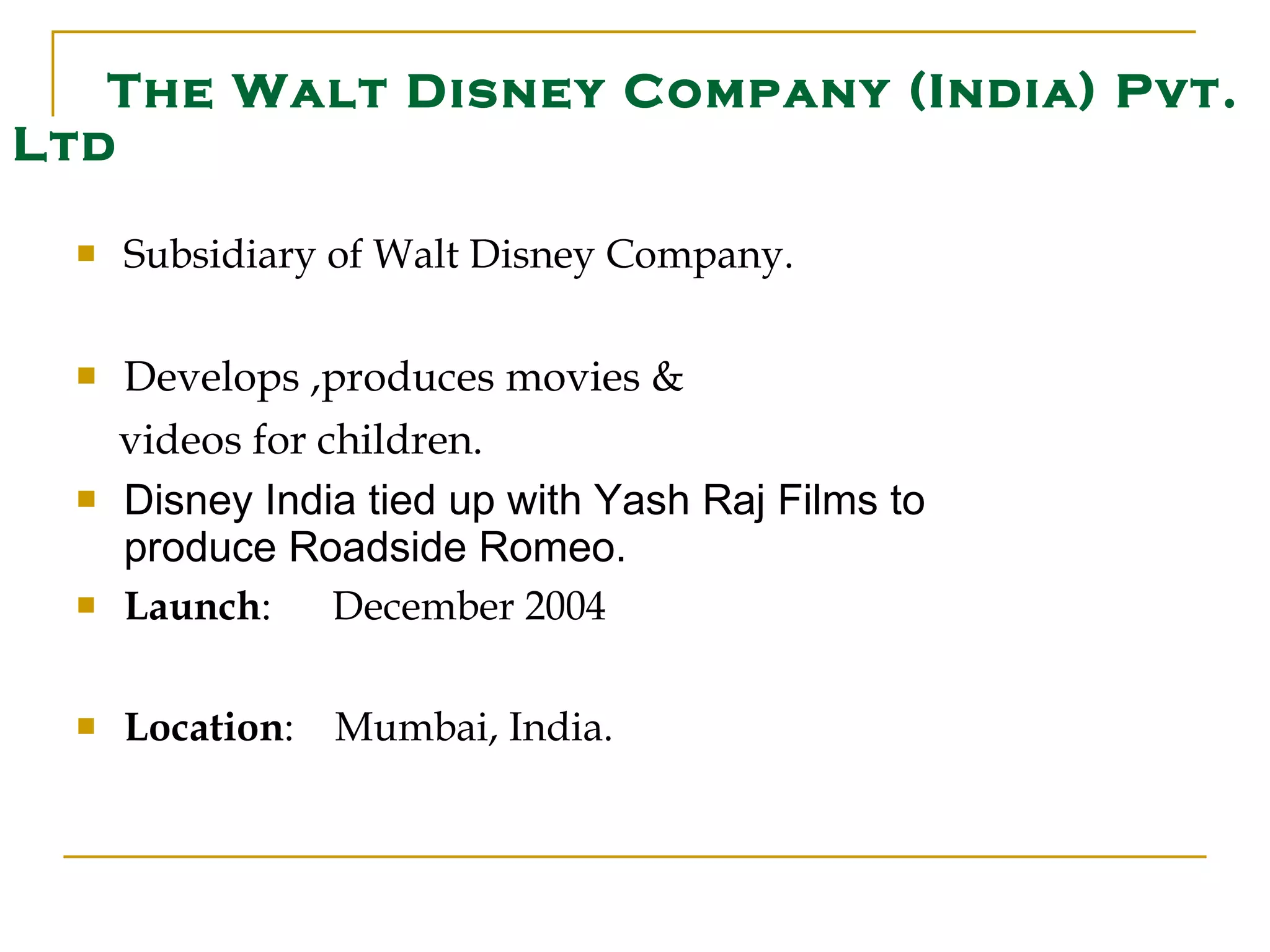 ppt on walt disney | PPT