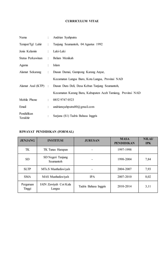 CURRICULUM VITAE | DOCX