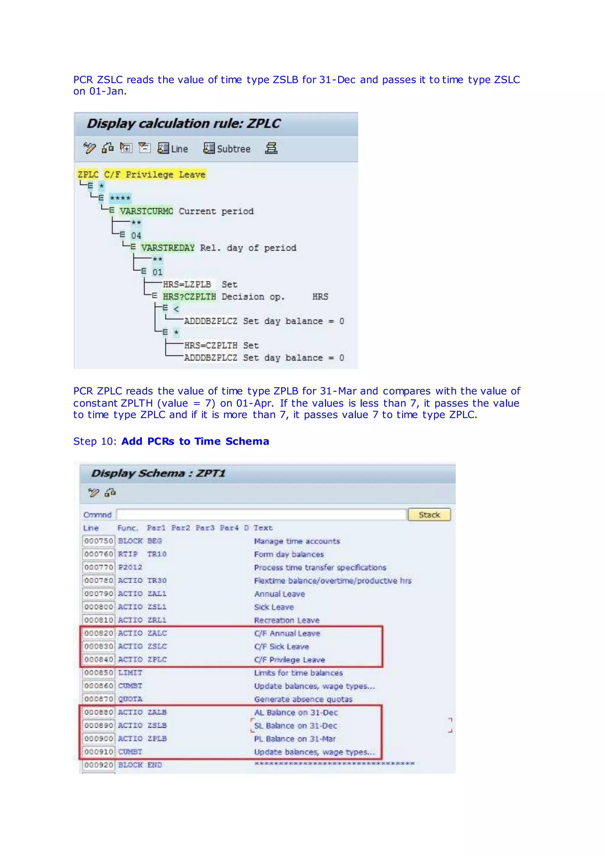 How to create Leave balance carry forward in SAP HCM | DOCX