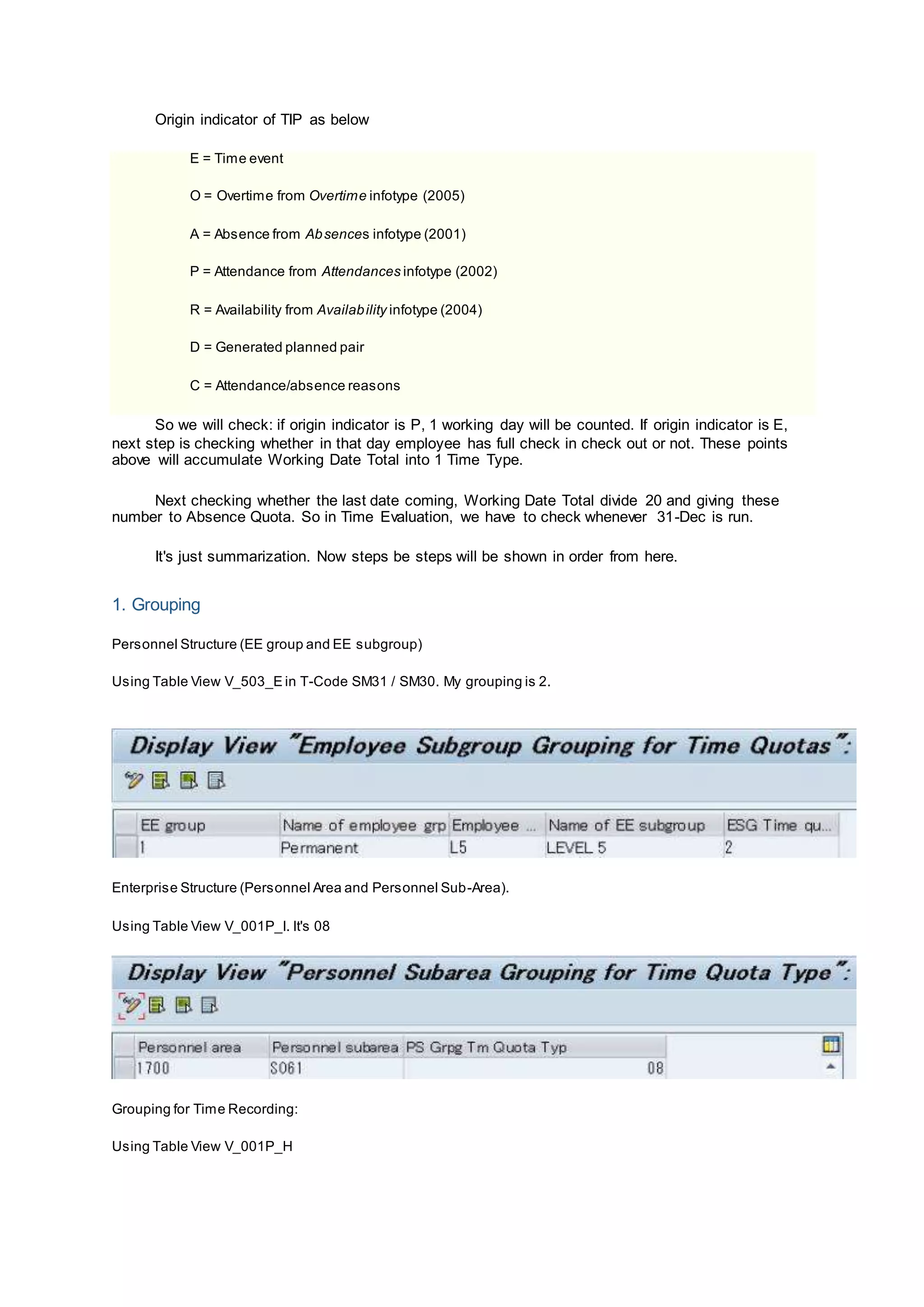 How to create Leave balance carry forward in SAP HCM | DOCX