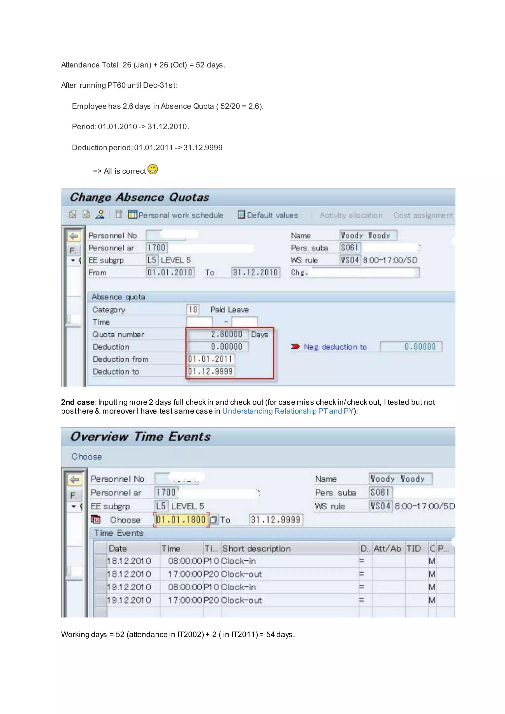 How to create Leave balance carry forward in SAP HCM | DOCX