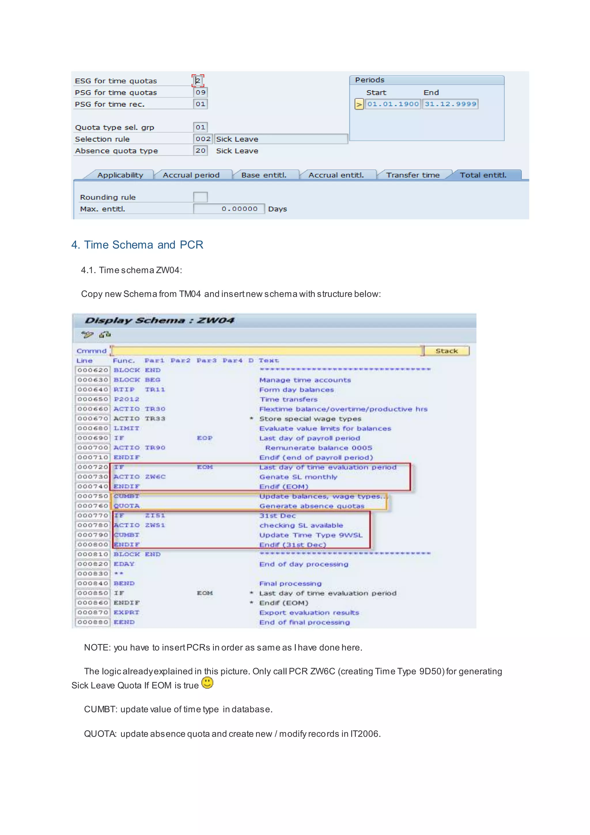 How to create Leave balance carry forward in SAP HCM | DOCX