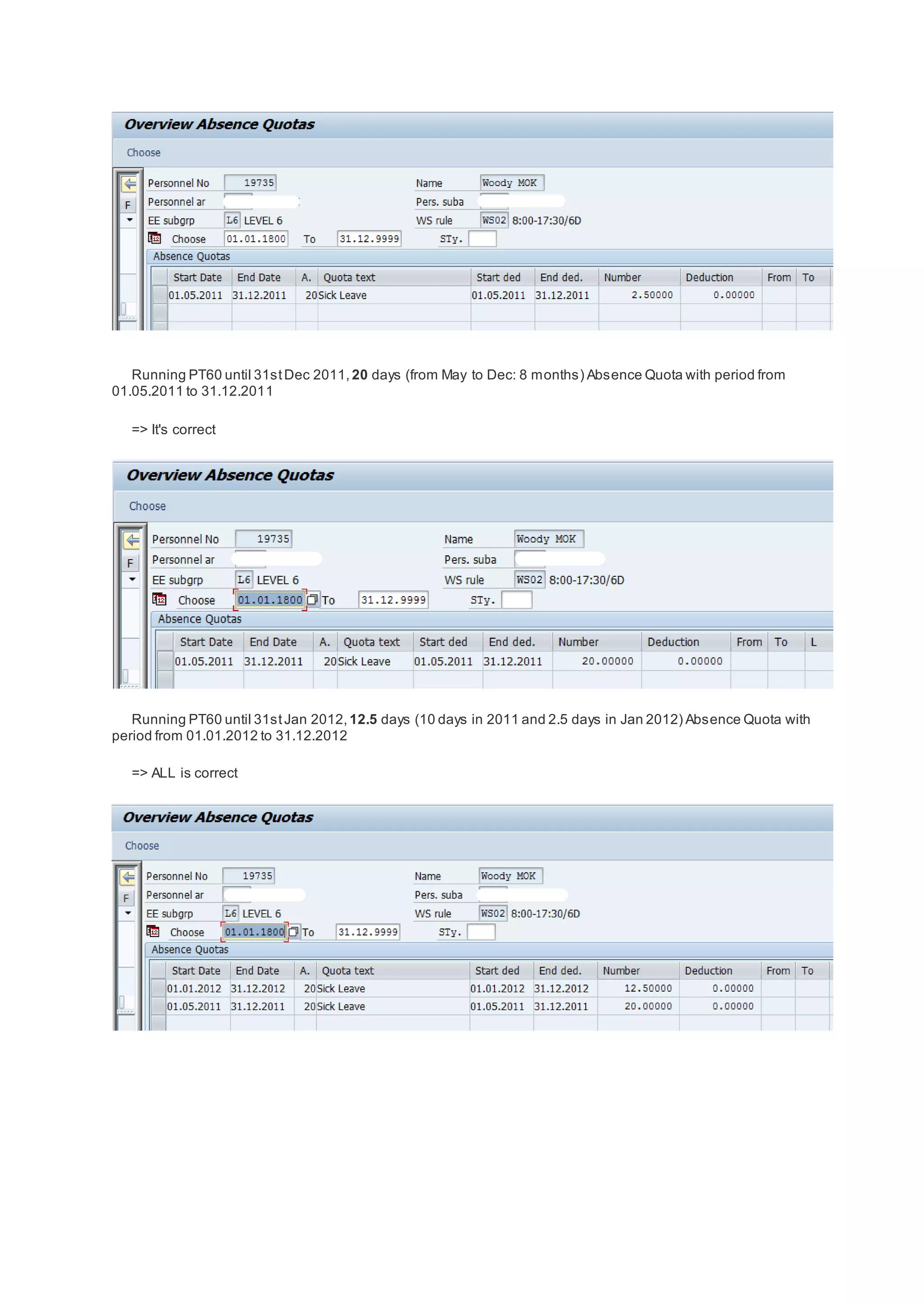 How to create Leave balance carry forward in SAP HCM | DOCX