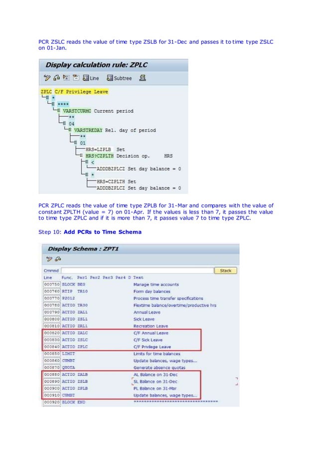 How to create Leave balance carry forward in SAP HCM | DOCX | Technology & Computing