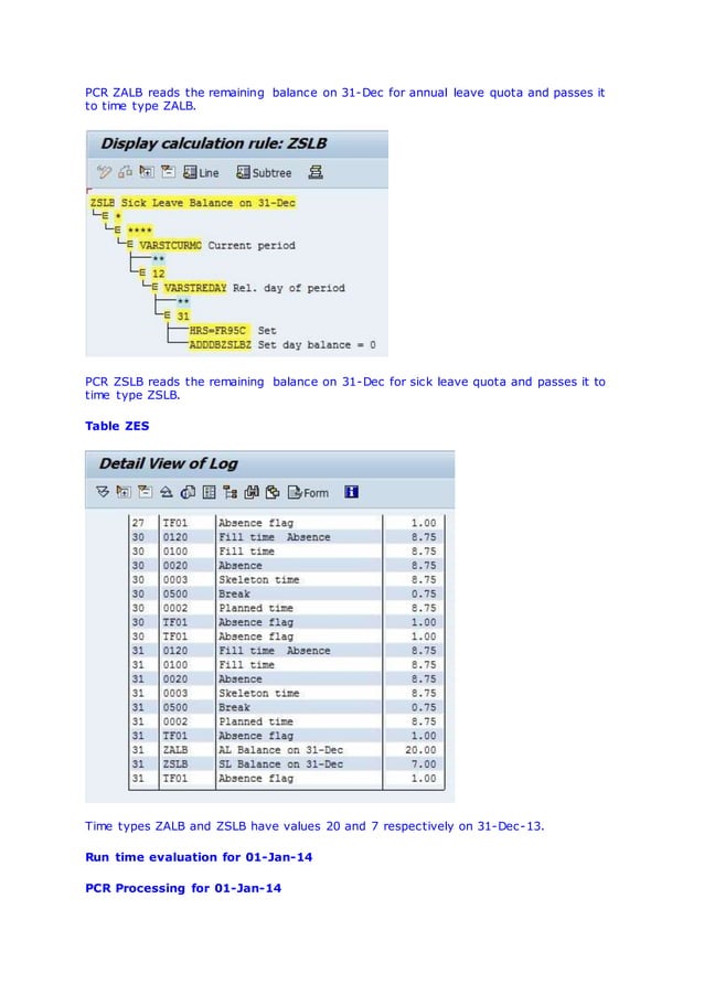 How to create Leave balance carry forward in SAP HCM | DOCX | Technology & Computing