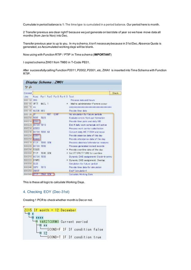 How to create Leave balance carry forward in SAP HCM | DOCX | Technology & Computing