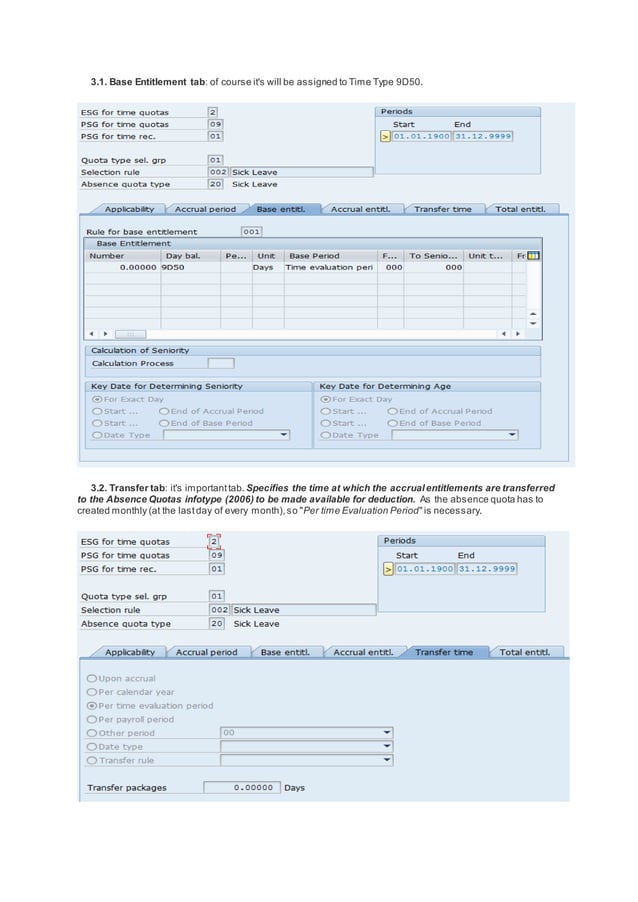 How to create Leave balance carry forward in SAP HCM | DOCX | Technology & Computing