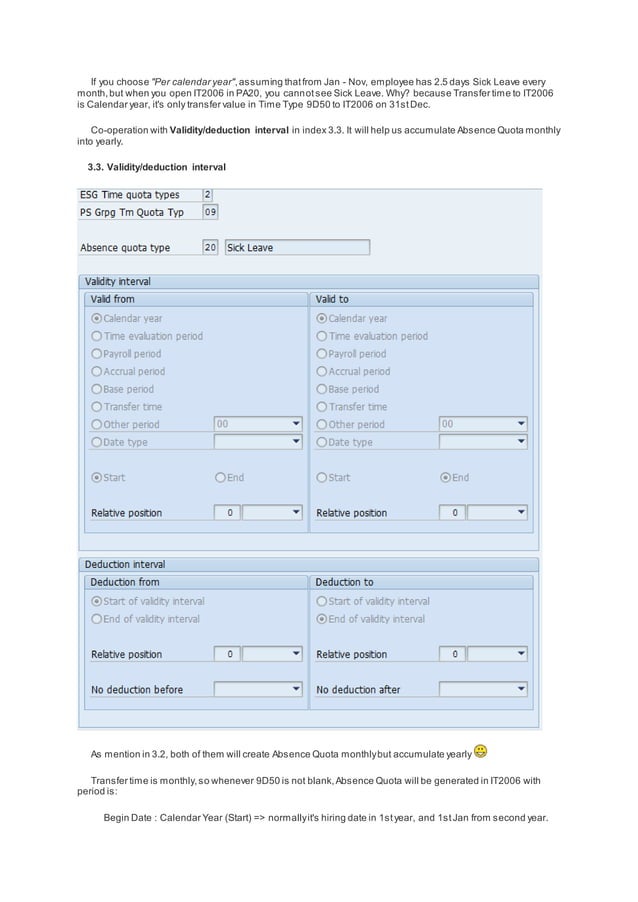 How to create Leave balance carry forward in SAP HCM | DOCX | Technology & Computing