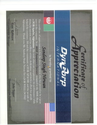 dyncorp ceretificate | PDF