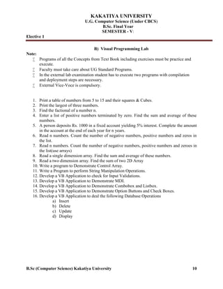 360 b sc(cs) - semester v ku | PDF