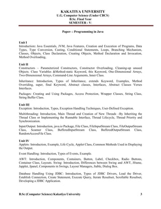 360 b sc(cs) - semester v ku | PDF