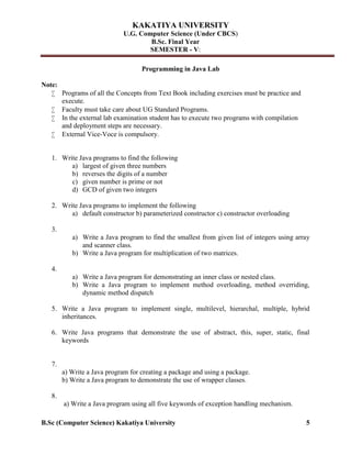 360 b sc(cs) - semester v ku | PDF