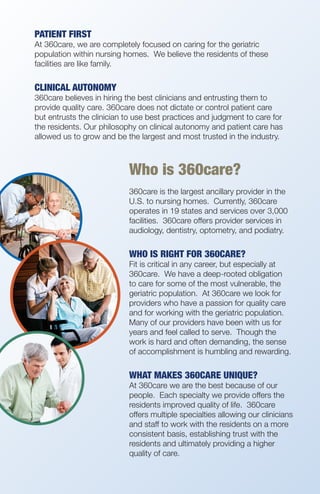 360care Provider Brochure | PDF