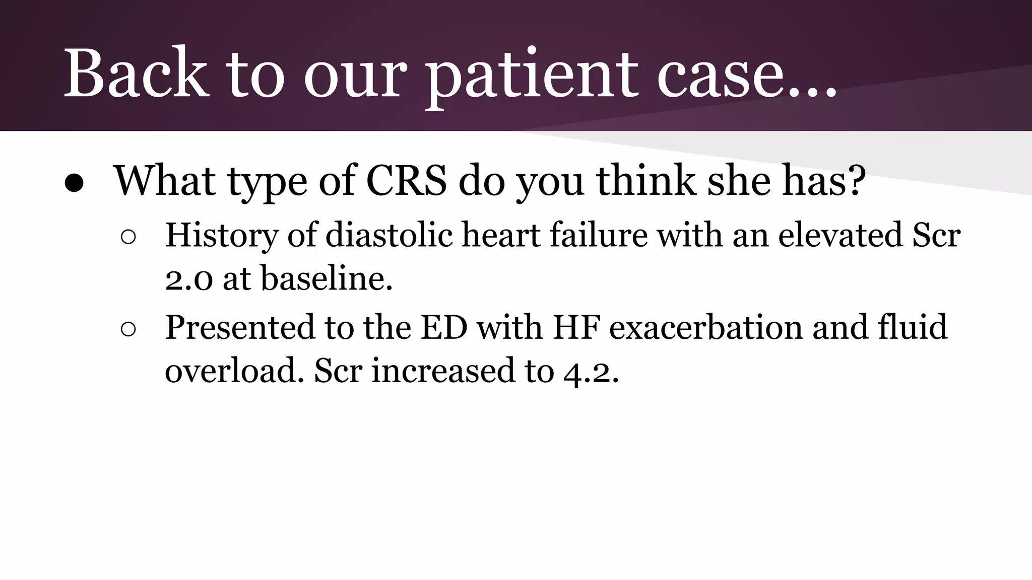 Cardiorenal Syndrome | PDF