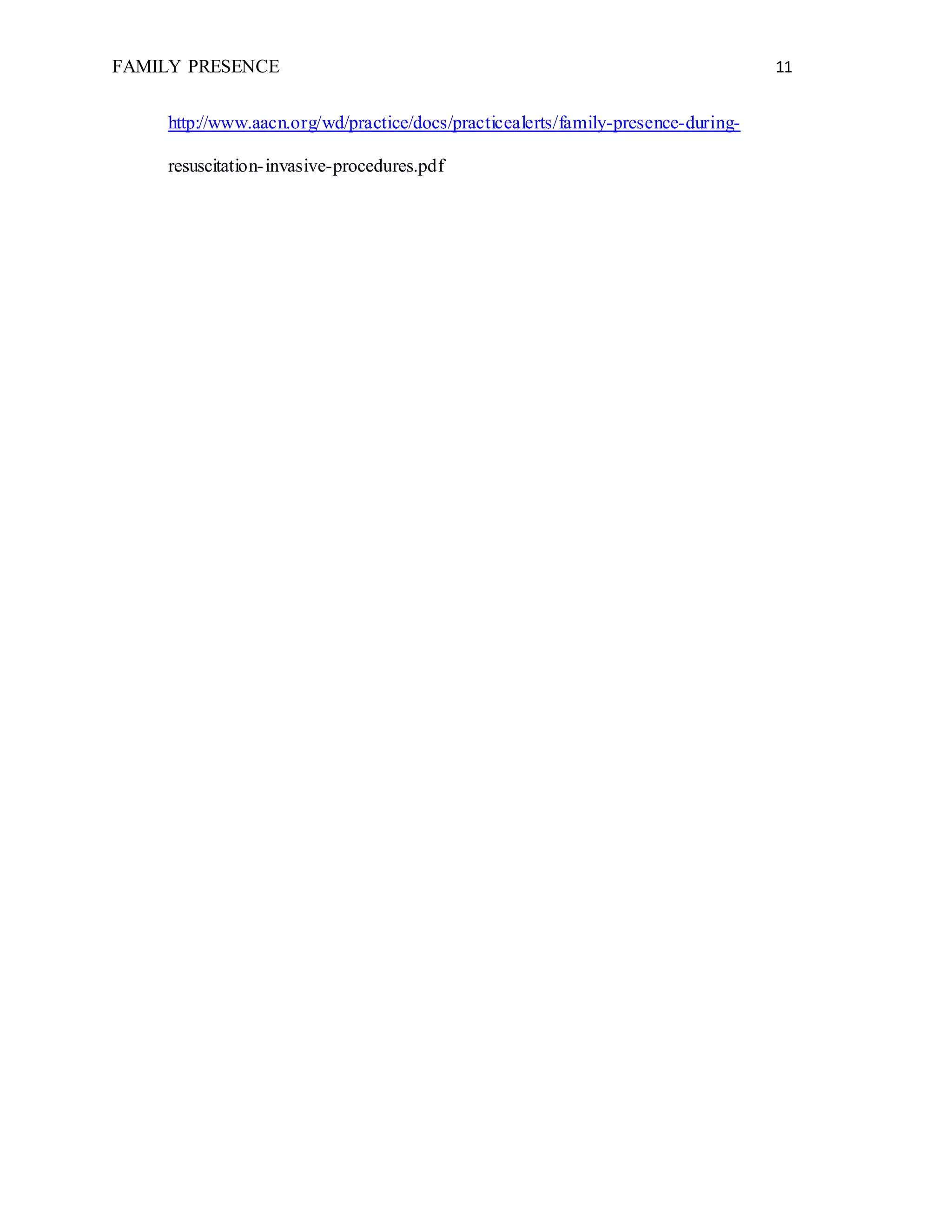 Family Presence | DOCX