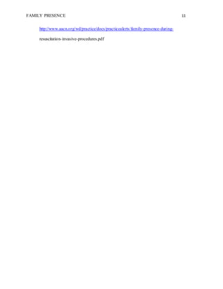 Family Presence | DOCX