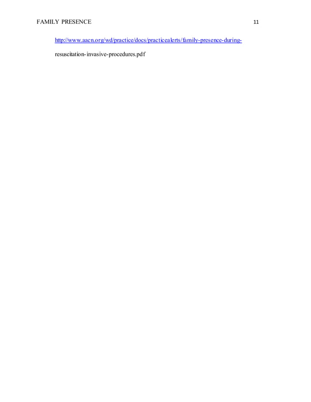 Family Presence | PDF
