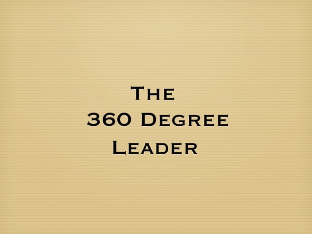 360 Degree Leadership | PDF