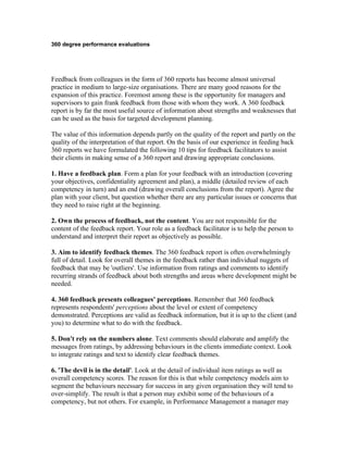 360 degree performance evaluations | DOC