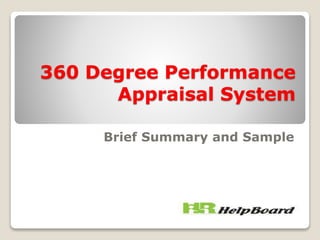 360 Degree Appraisal | PPTX | Human Resources | Business