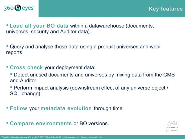 360Eyes Business Objects metadata: BI on BI | PPT