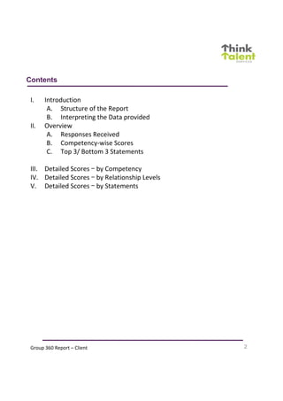 Sample 360 feedback Group Report | PDF