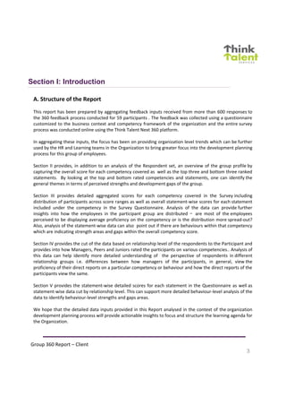 Sample 360 feedback Group Report | PDF