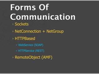 P2P vs Sockets: Communication on the Flash Platform | KEY