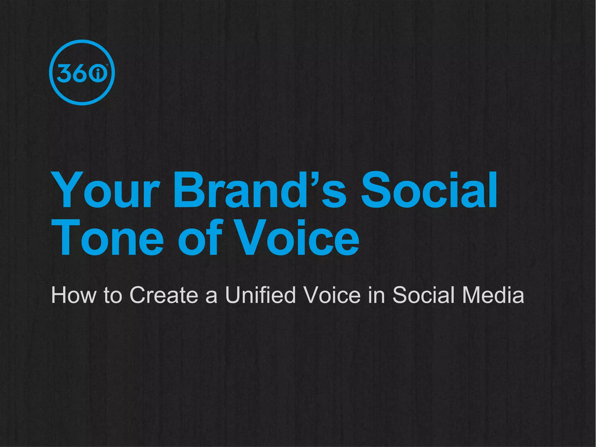 How to Develop Your Brand's Social Tone of Voice | PDF