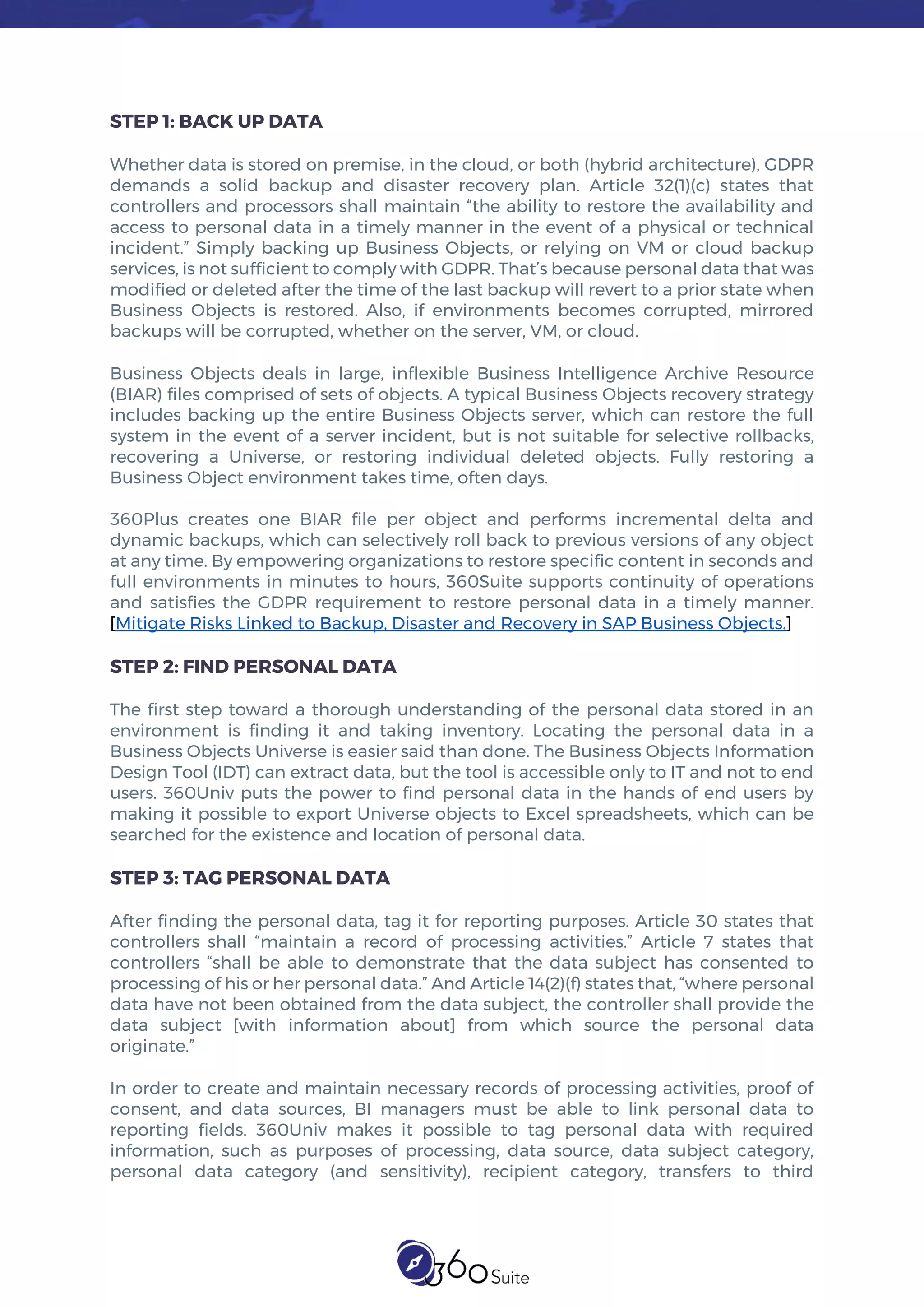 GDPR and Analytics | PDF