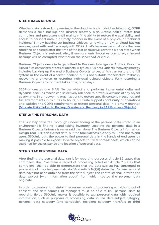 GDPR and Analytics | PDF