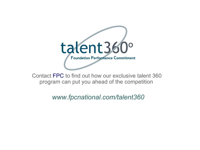 FPC's Talent 360 | PPT