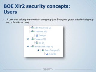360suite Business Objects Xi3 New Security Concepts | PPTX