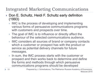 360-degree Marketing vs. Integrated Marketing Communications. | PPTX