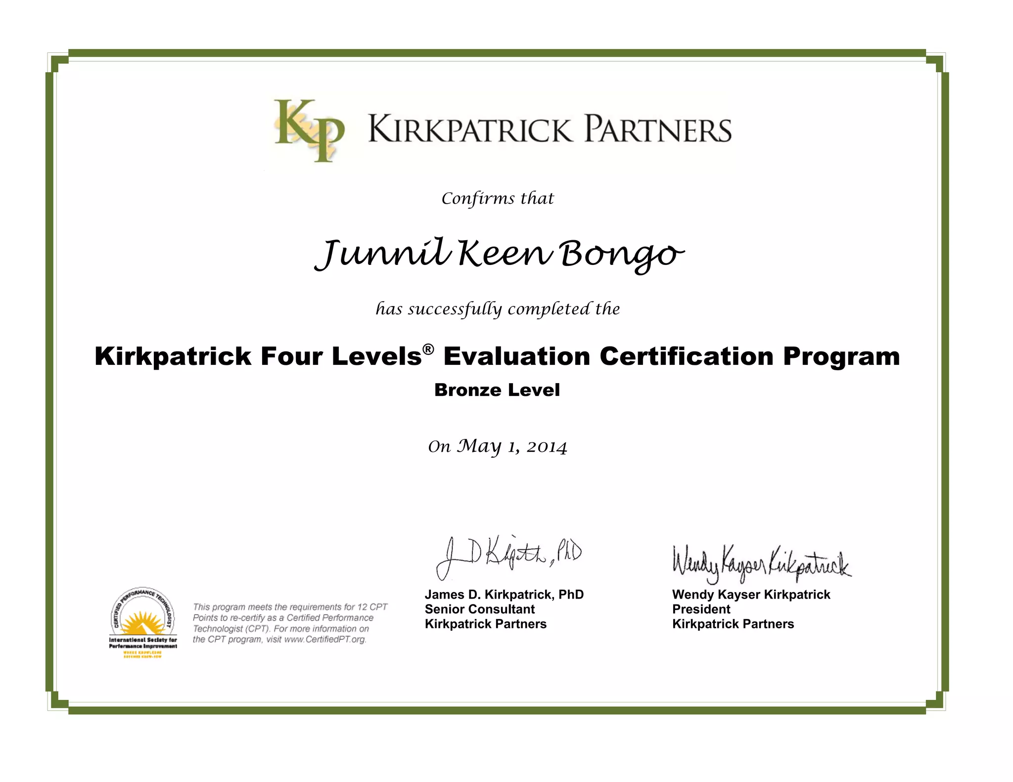 Bongo Certificate softcopy | PPT