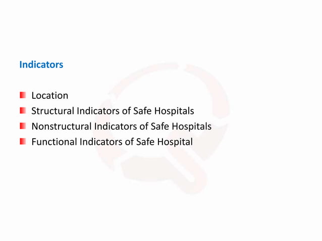 HOSPITAL safety Indexx For Education Use | PPTX