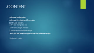 software Design in software engineering1 | PPT