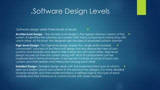 software Design in software engineering1 | PPT