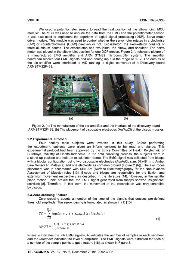 Embedded system for upper-limb exoskeleton based on electromyography control | PDF