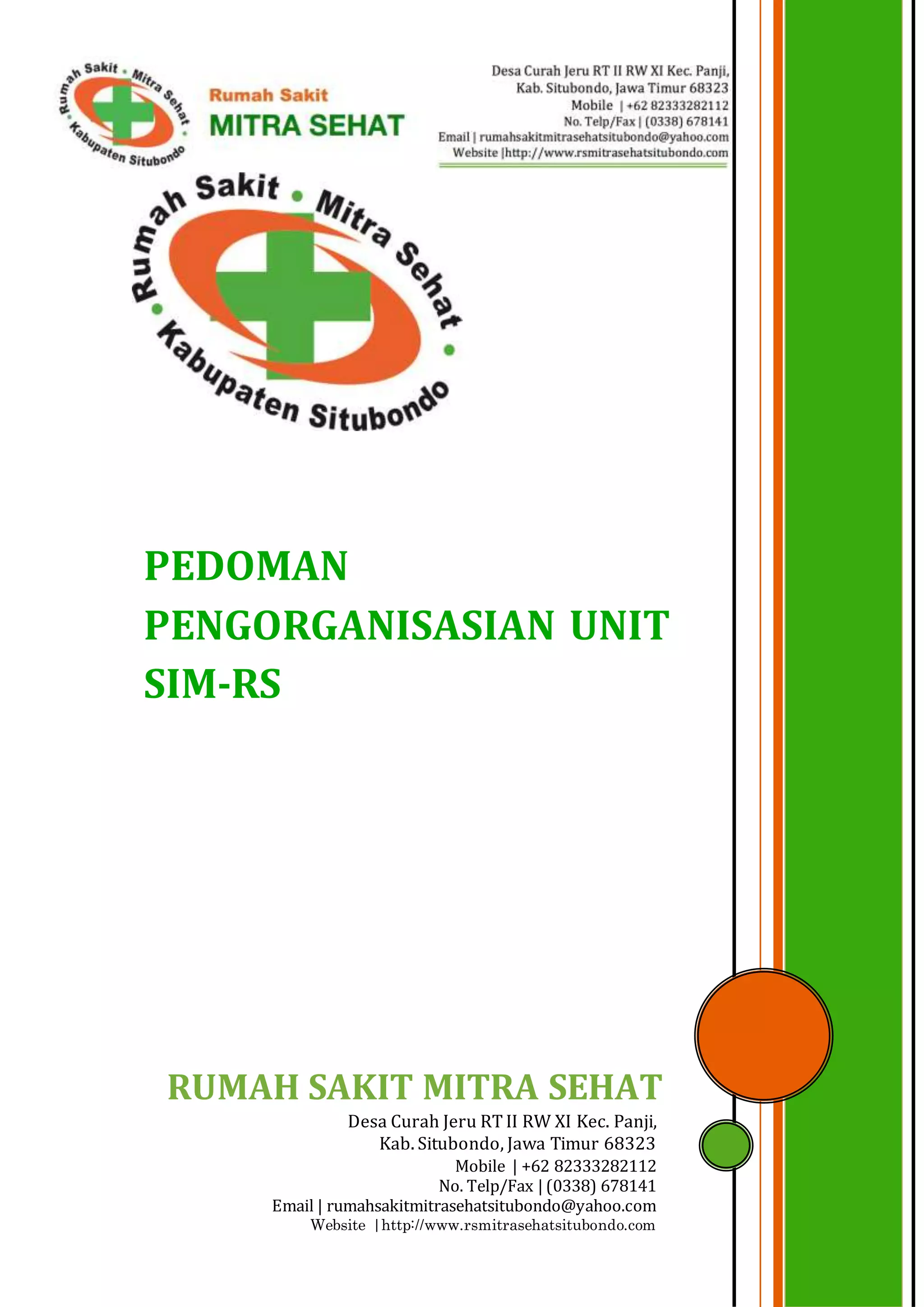 361224328 pedoman-pengorganisasian-sim-rs | DOCX